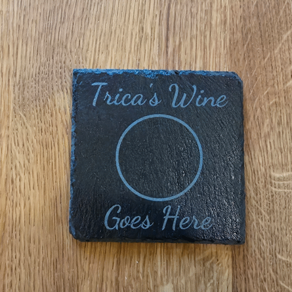Personalised Slate Drinks Coaster - Grant's Wee Workshop